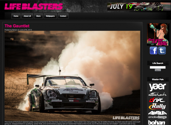 [ARTICLES] Life Blasters Covers Round 4: The Gauntlet - Formula DRIFT BLOG