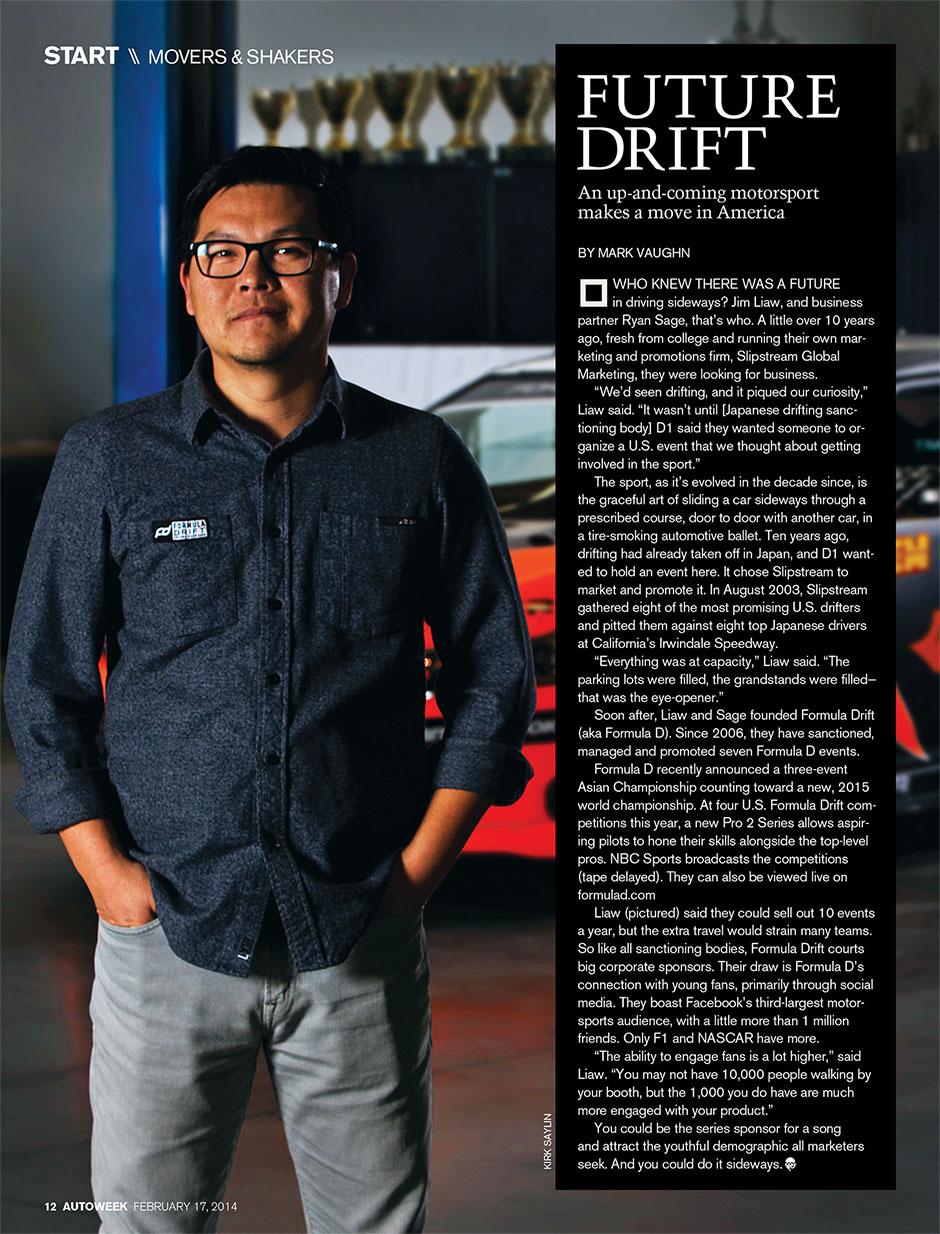 Check out our co-founder, Jim Liaw in the latest issue of Autoweek ...