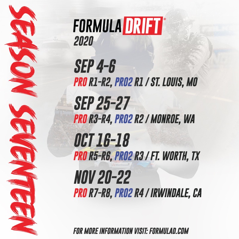 FORMULA DRIFT UPDATES 2020 SCHEDULE - Formula DRIFT BLOG