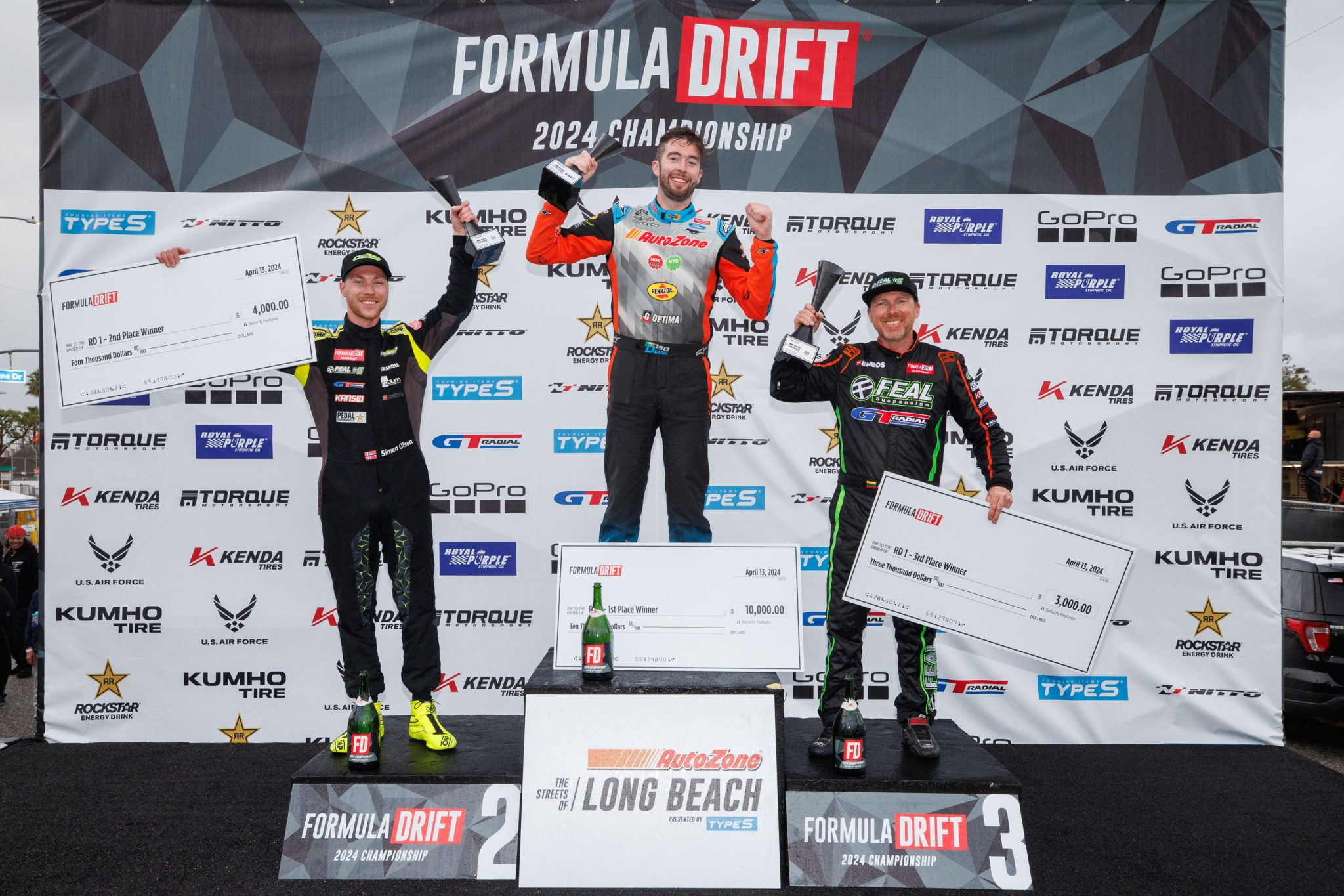 JAMES DEANE WINS THE OPENING ROUND OF 2024 FORMULA DRIFT PRO CHAMPIONSHIPS AT STREETS OF LONG ...